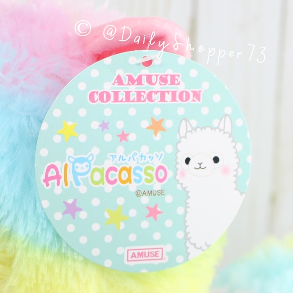 Amuse | Accents | Large Amuse Alpacasso Rainbow Alpaca Plush | Poshmark